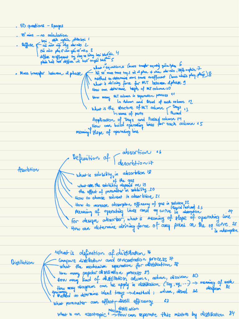 Mass Transfer and Distillation Concepts | PDF | Applied And ...