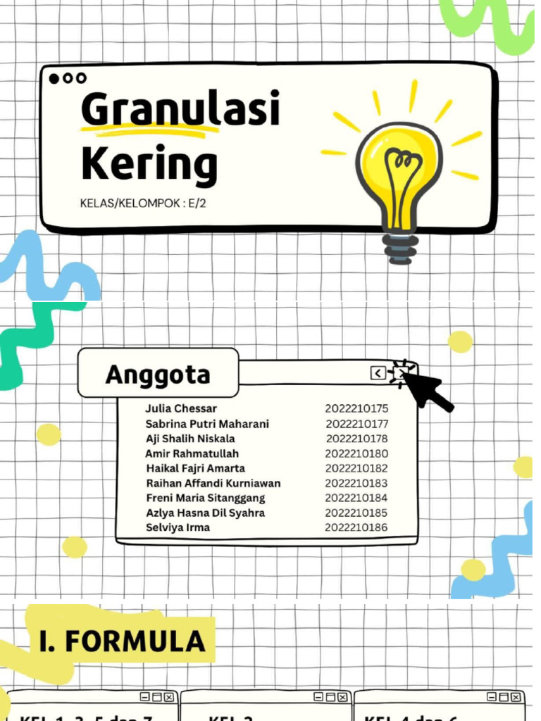 e2 Ppt Granulasi Kering | PDF