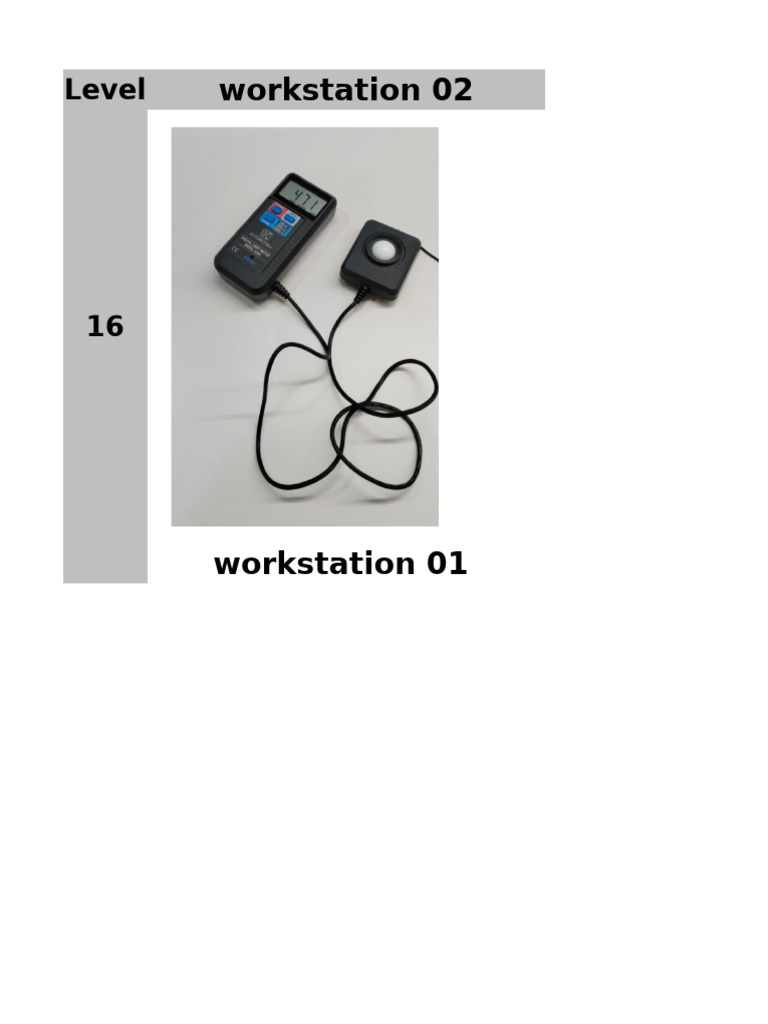Lux Measurement | PDF