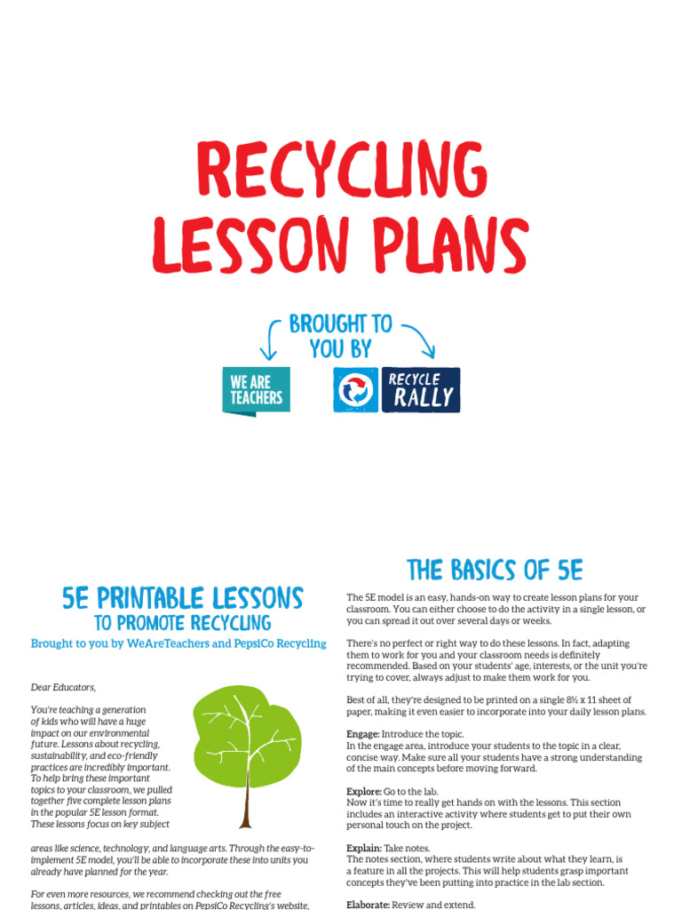 the-life-cycle-of-recycling-lesson-plan-grades-3-6 | PDF | Lesson Plan | Ingot