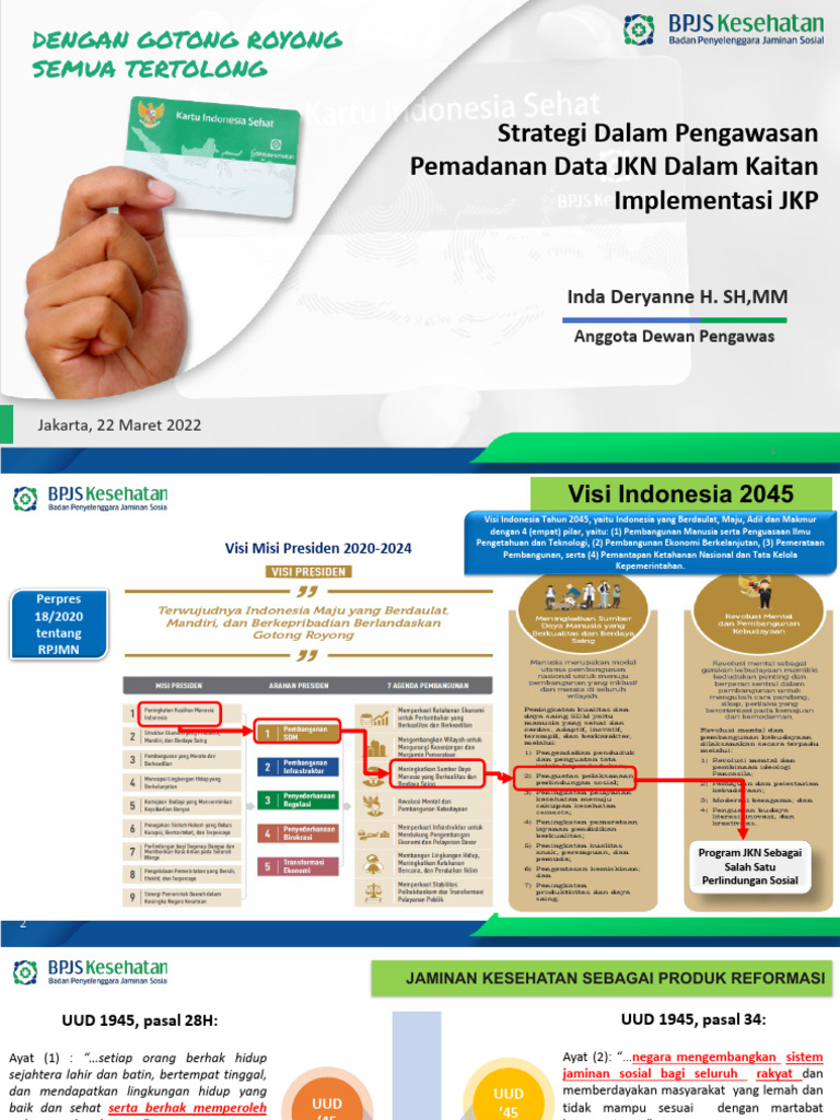 Materi Sosial Security Brief - Inda Dewas BPJS Kesehatan | PDF