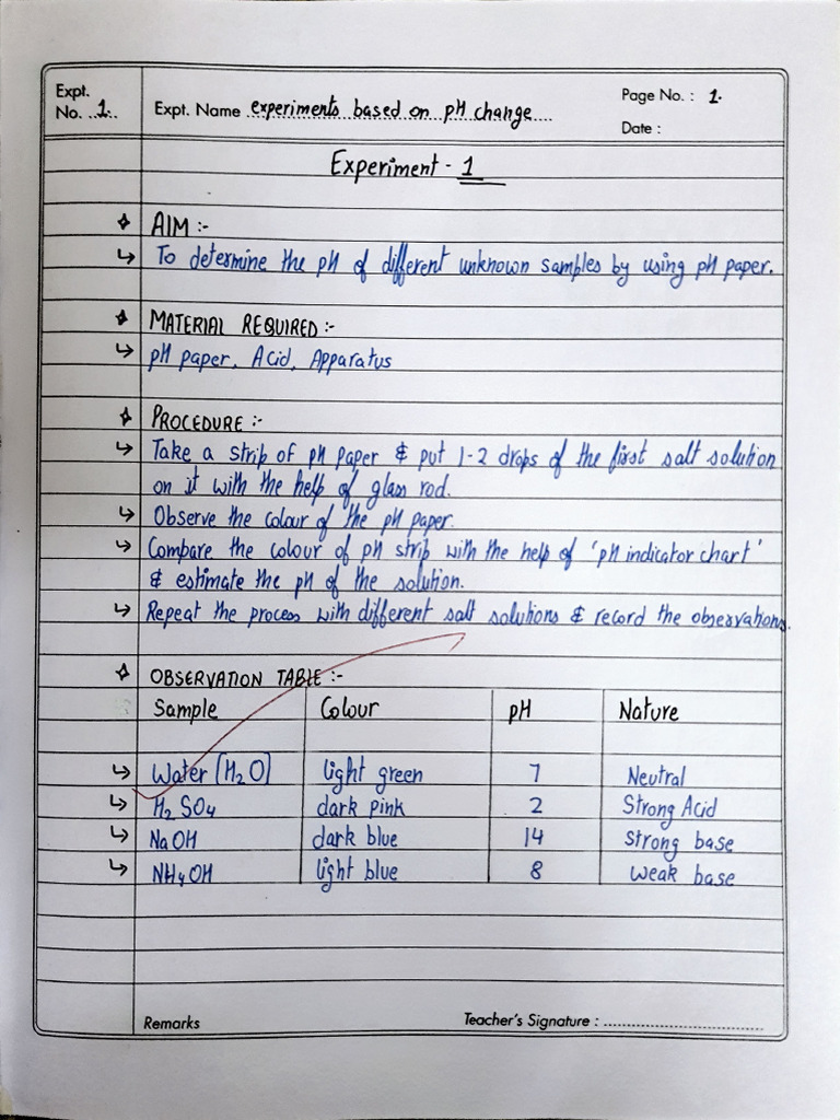 Chemistry Practicals | PDF
