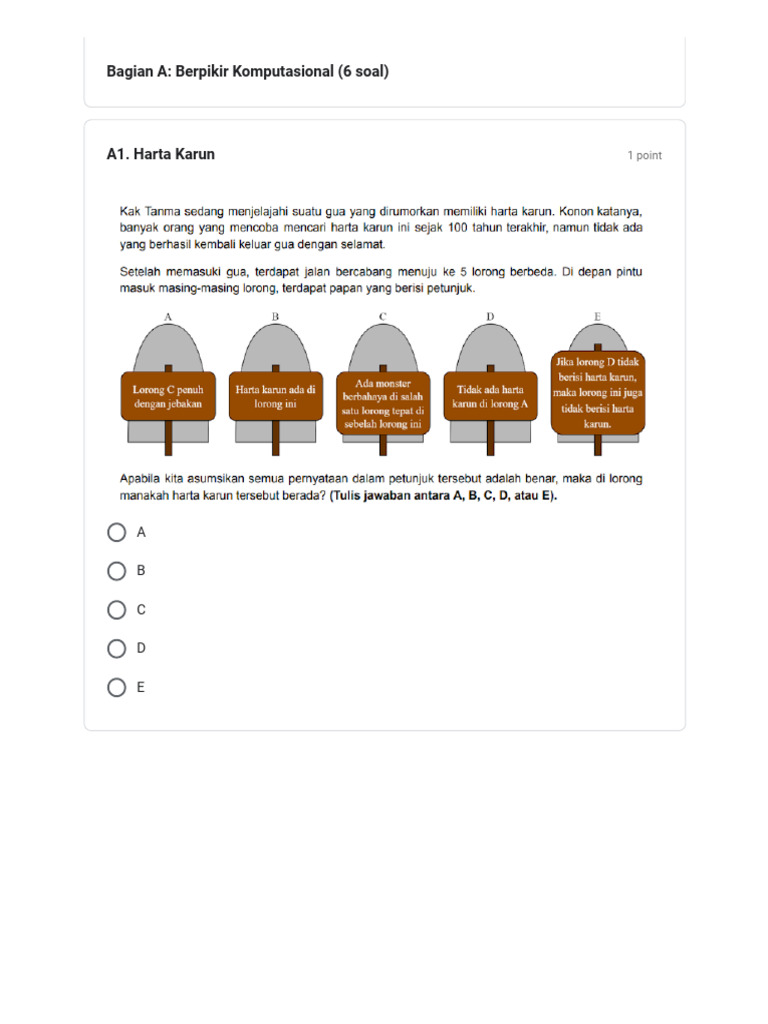 Tryout OSN-K Informatika | PDF