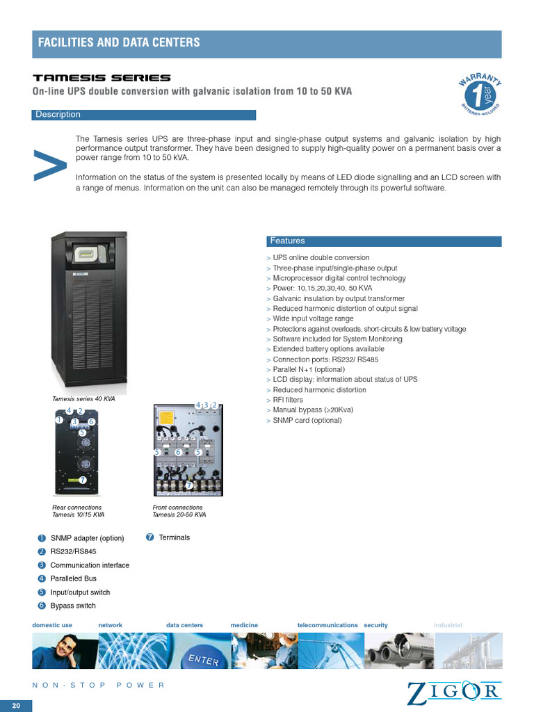 Zigor_Serie_Tamesis_Brochure | PDF | Distortion | Telecommunications Engineering