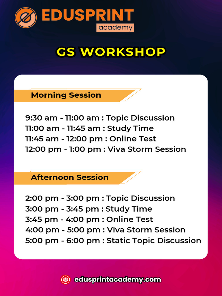 Workshop Planner | PDF