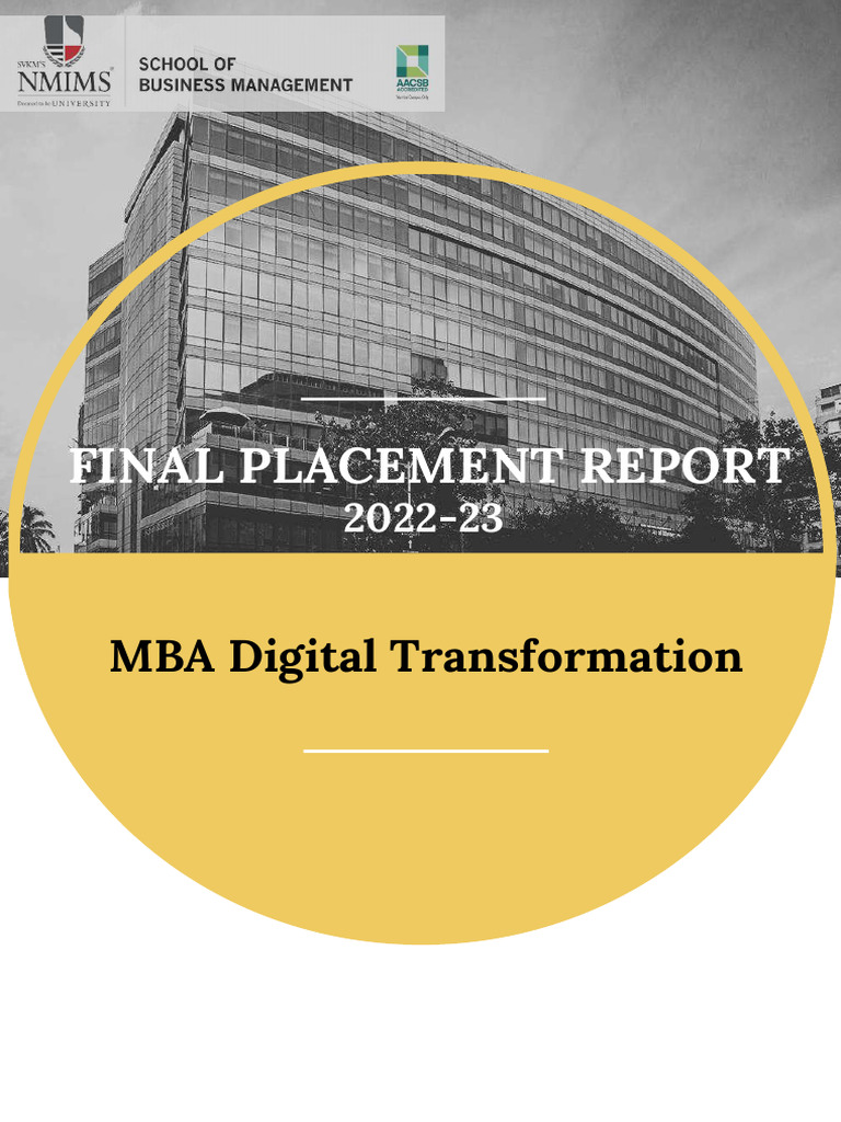 Final Placement Report 2022 23 MBA DT (Website) | PDF | Master Of ...