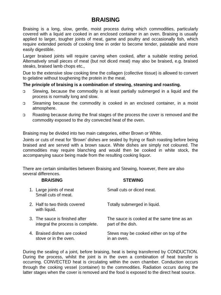 KOP CK 12.3 HO Braising | PDF | Stew | Cooking