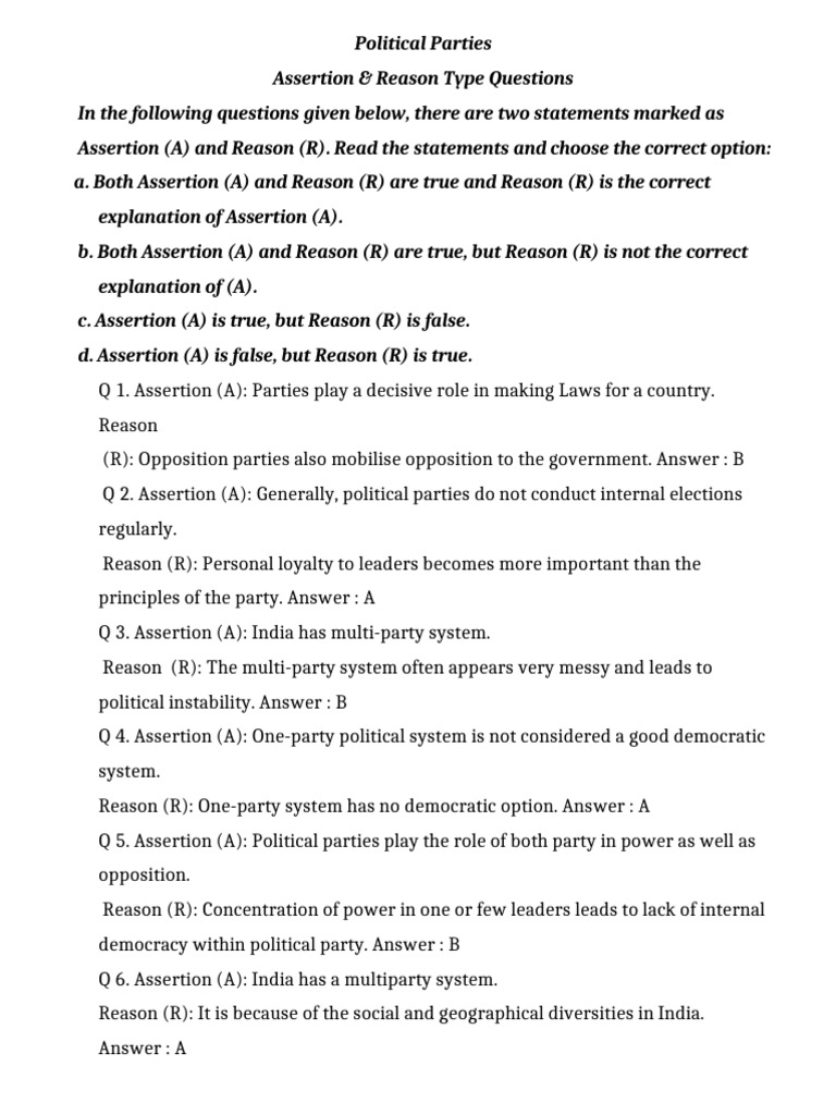 4-Political Parties | PDF