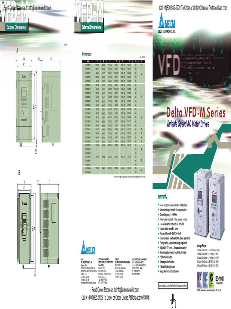 Delta VFD Catalogue Information | PDF