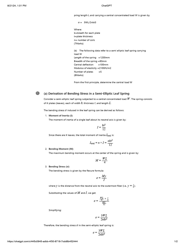 Semi Ellips | PDF | Bending | Physical Sciences