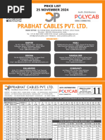 Industrial Cable Price List | PDF | Wire | Coaxial Cable