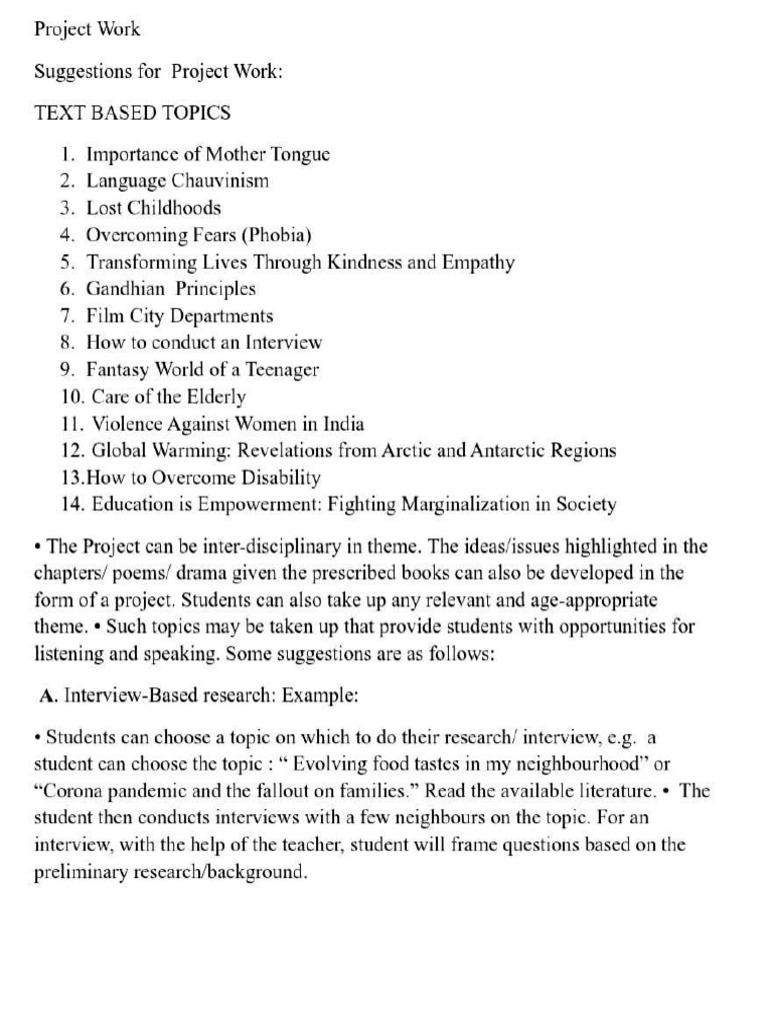 Class XII Project Work | PDF