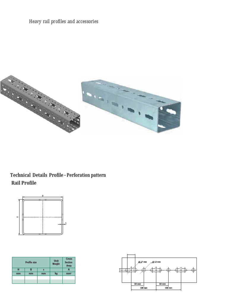 Modular Box Channel Profile Details | PDF