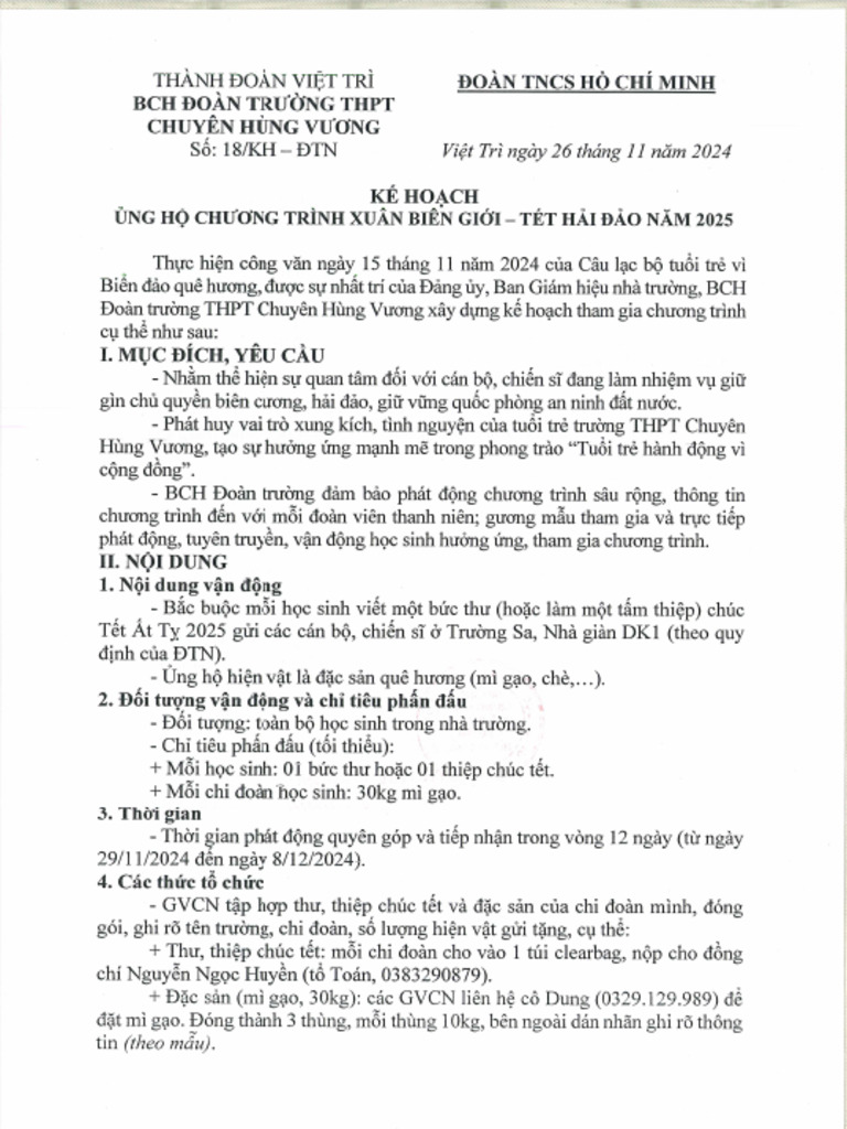 18 KH NG H Xuân Biên Gi I 2024 | PDF