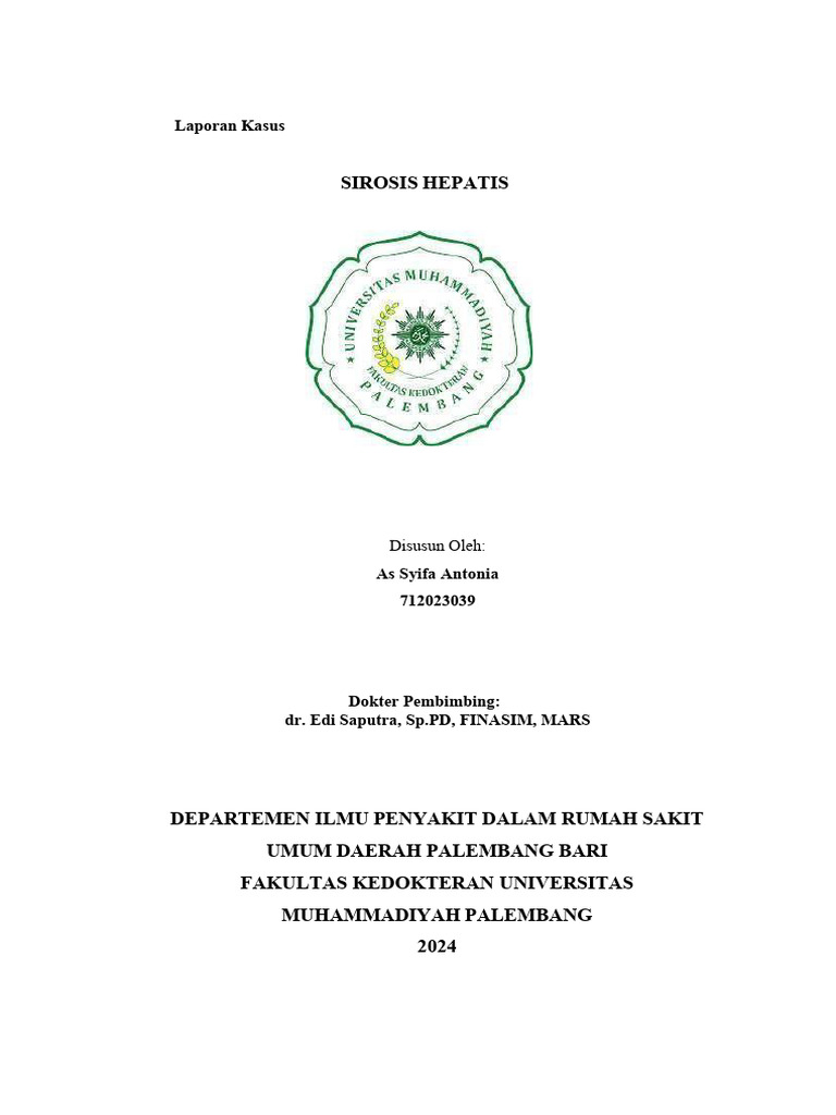 Sirosis hepatis | PDF