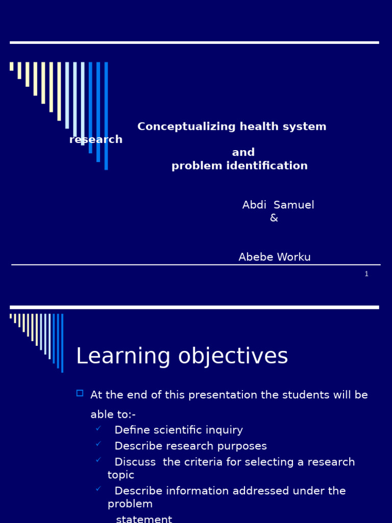 2.problem Identification and Conceptualization | PDF | Hypothesis | Citation