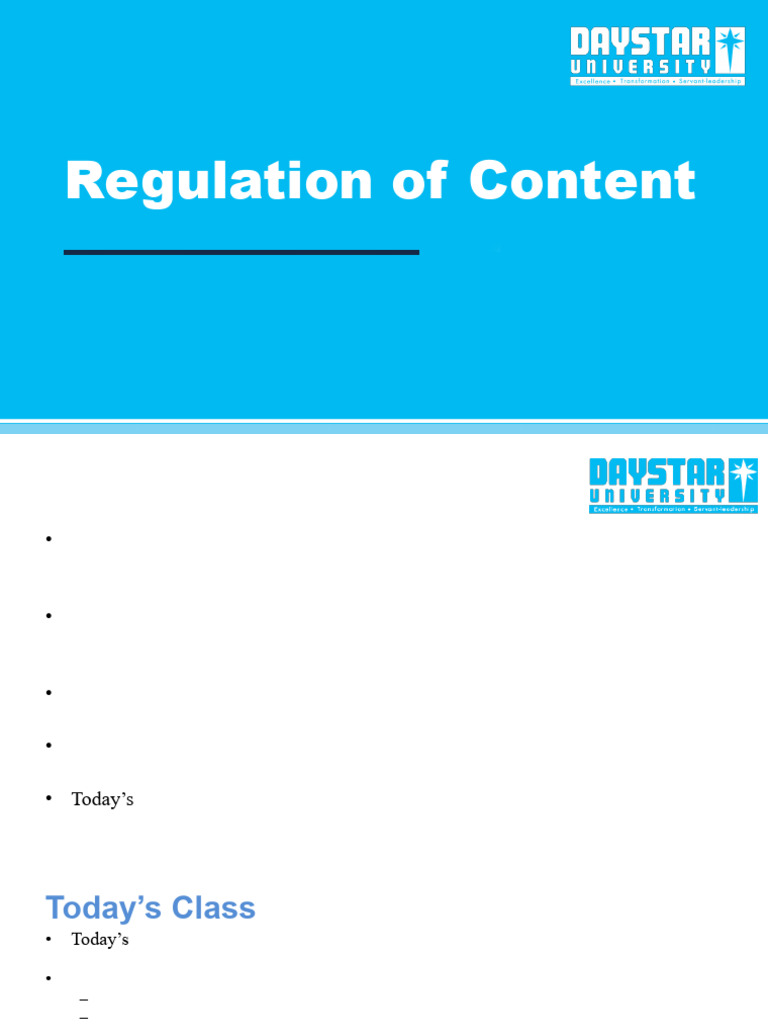 Content Regulation in Kenyan Broadcasting | PDF | Defamation ...