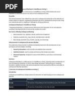 Sublevel Open Stoping Method | PDF | Mining