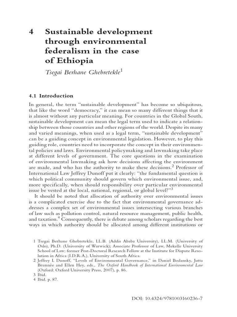 10.4324 9781003160236-7 Chapterpdf | PDF | Sustainability | Ethiopia