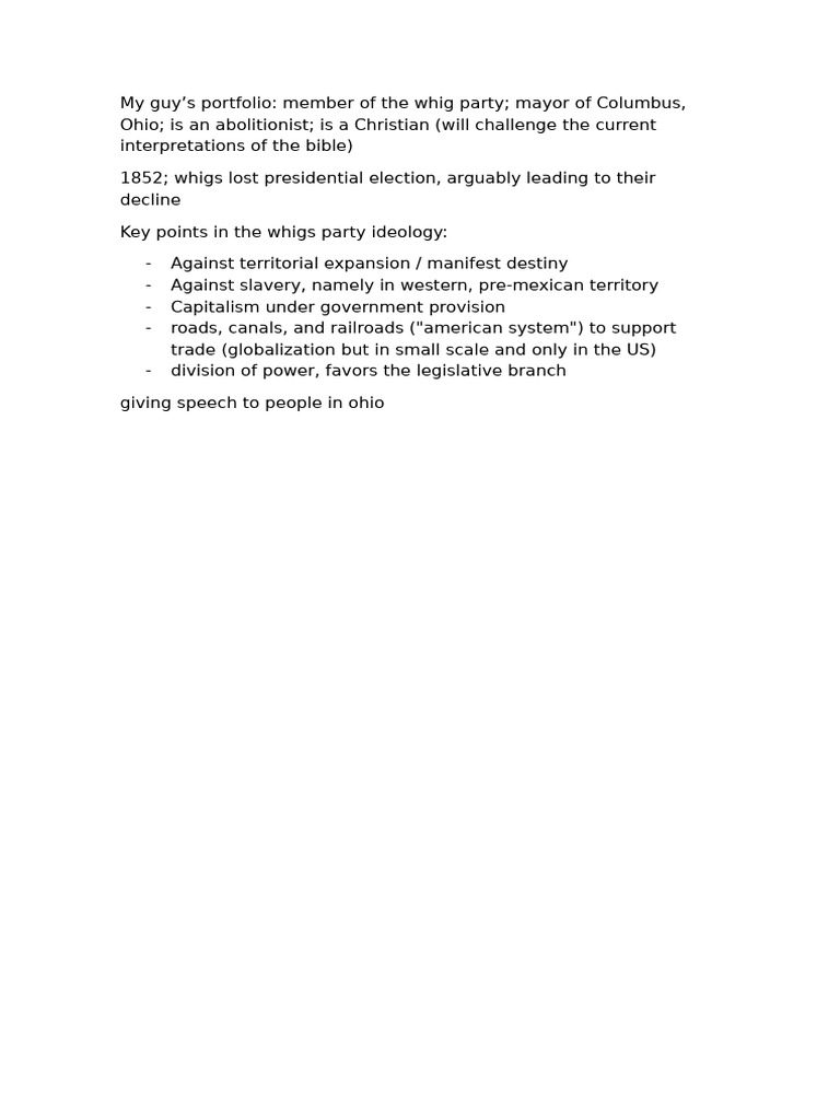 History Libetarian Speech | PDF | Abolitionism In The United States ...