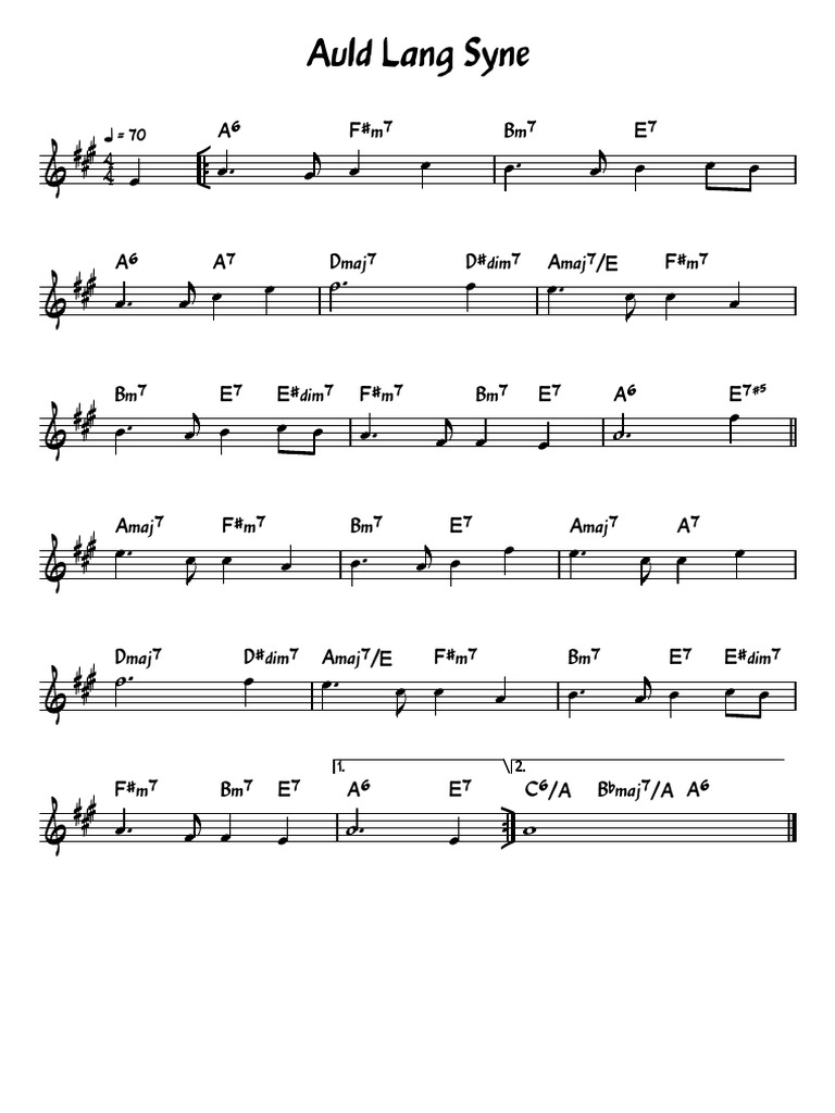 Auld-Lang-Syne_A | PDF