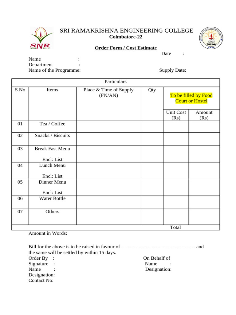 FC -Bill | PDF