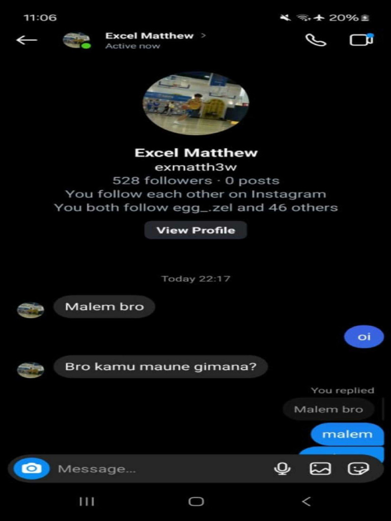 Chat Excel Ke Ethan | PDF