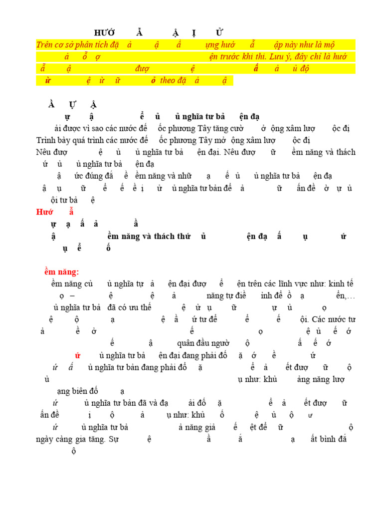 Phần Tự Luận Lịch Sử 11 Gki | PDF