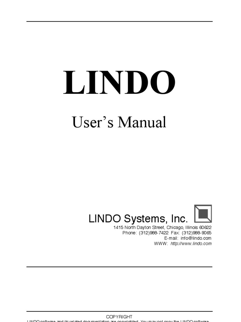Lin Do Users Manual | PDF | Command Line Interface | Mathematical ...