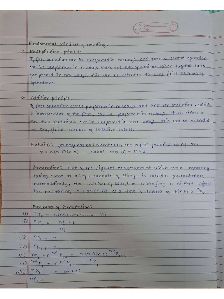 Discrete Mathematics Permutations and Combinations | PDF