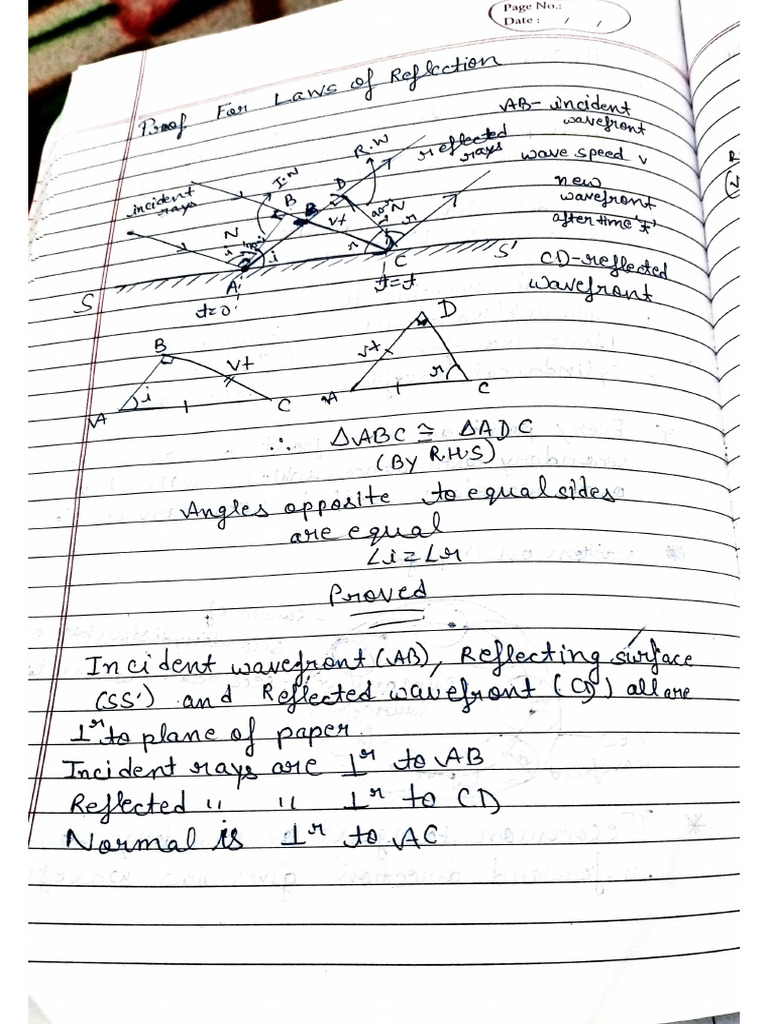 Important Derivations Optics ISC CLASS 12 Physics | PDF