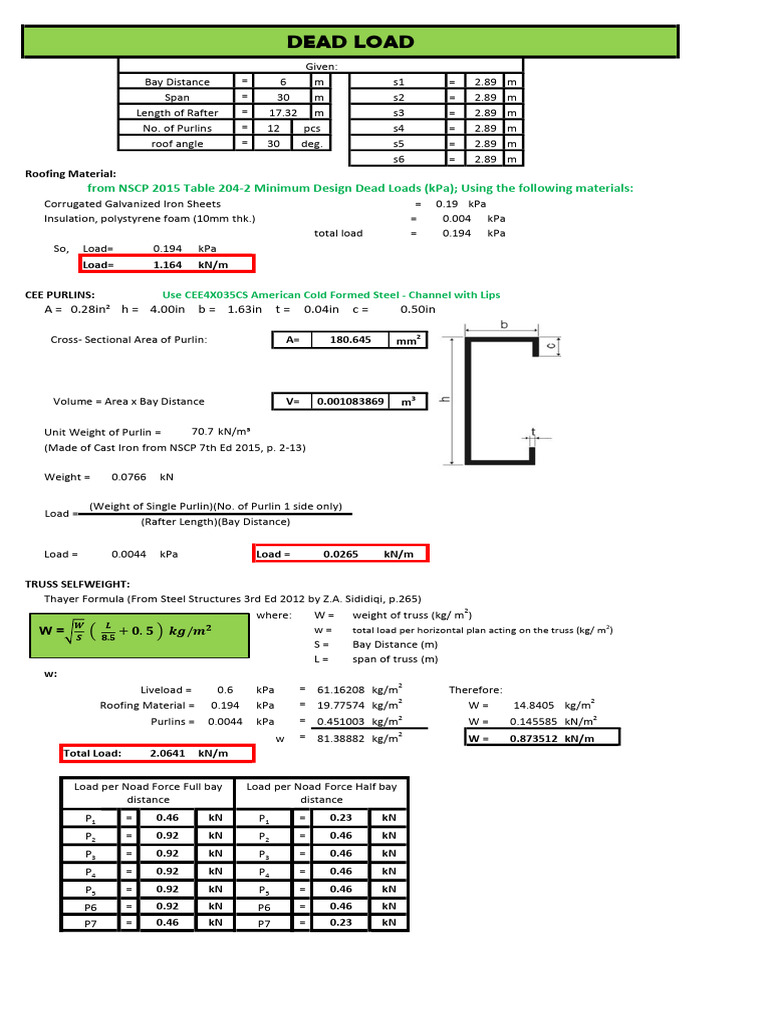 TRUSS-SELF-WEIGHT | PDF | Integrated Truss Structure | Building Technology