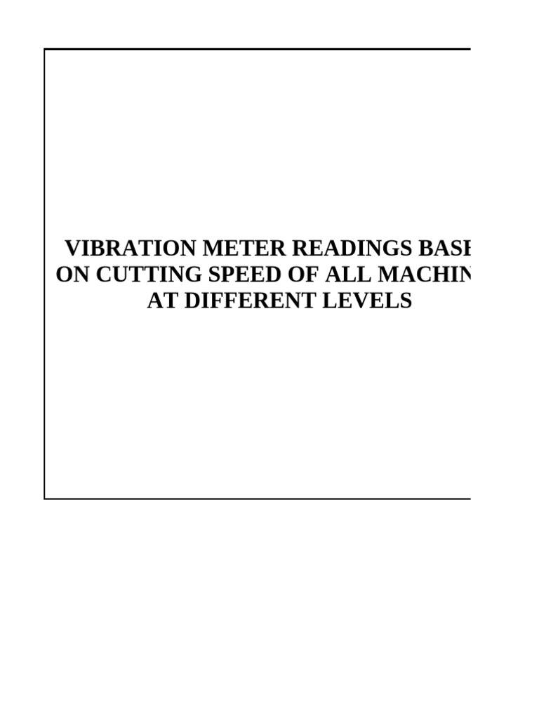 2024-11-01 Vibration Report | PDF | Oscillation | Applied And ...