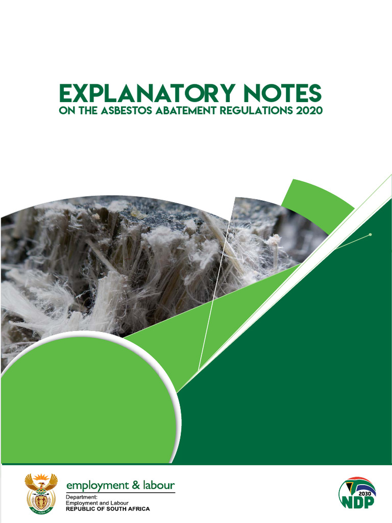 Explanatory Notes For Asbestos Abatement Regulations 2020 | PDF ...
