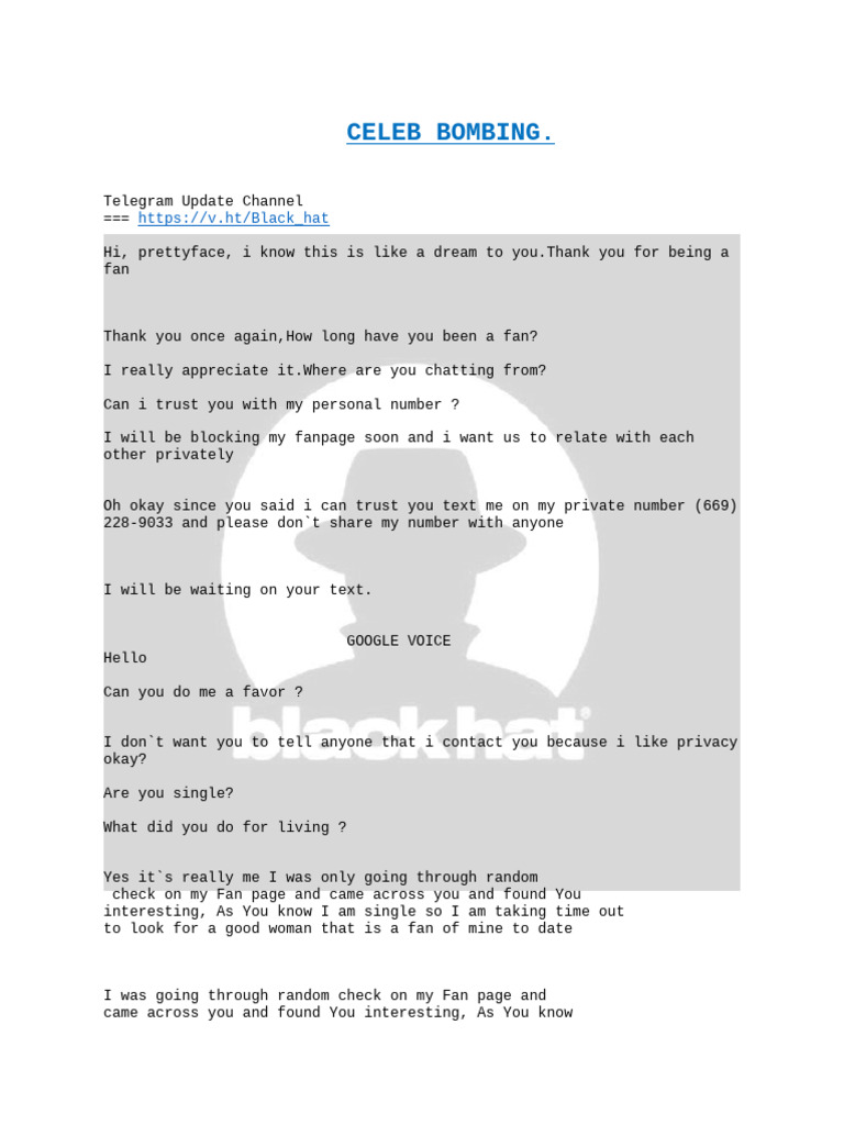 Celeb Bombing and Updating | PDF