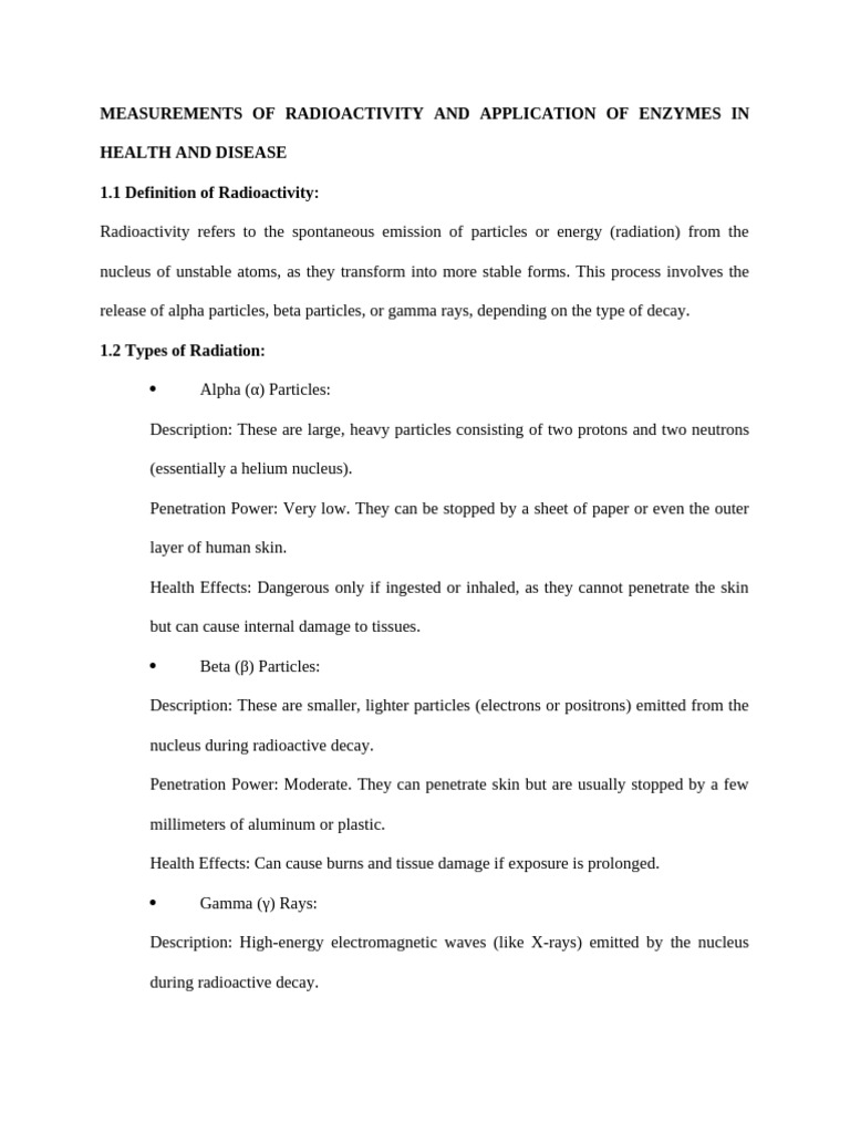 Assignment Wilberforce | PDF | Ionizing Radiation | Radioactive Decay