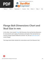 Flange Bolt Charts | PDF