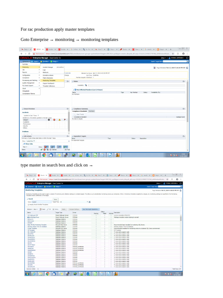 Master Templates For Rac | PDF