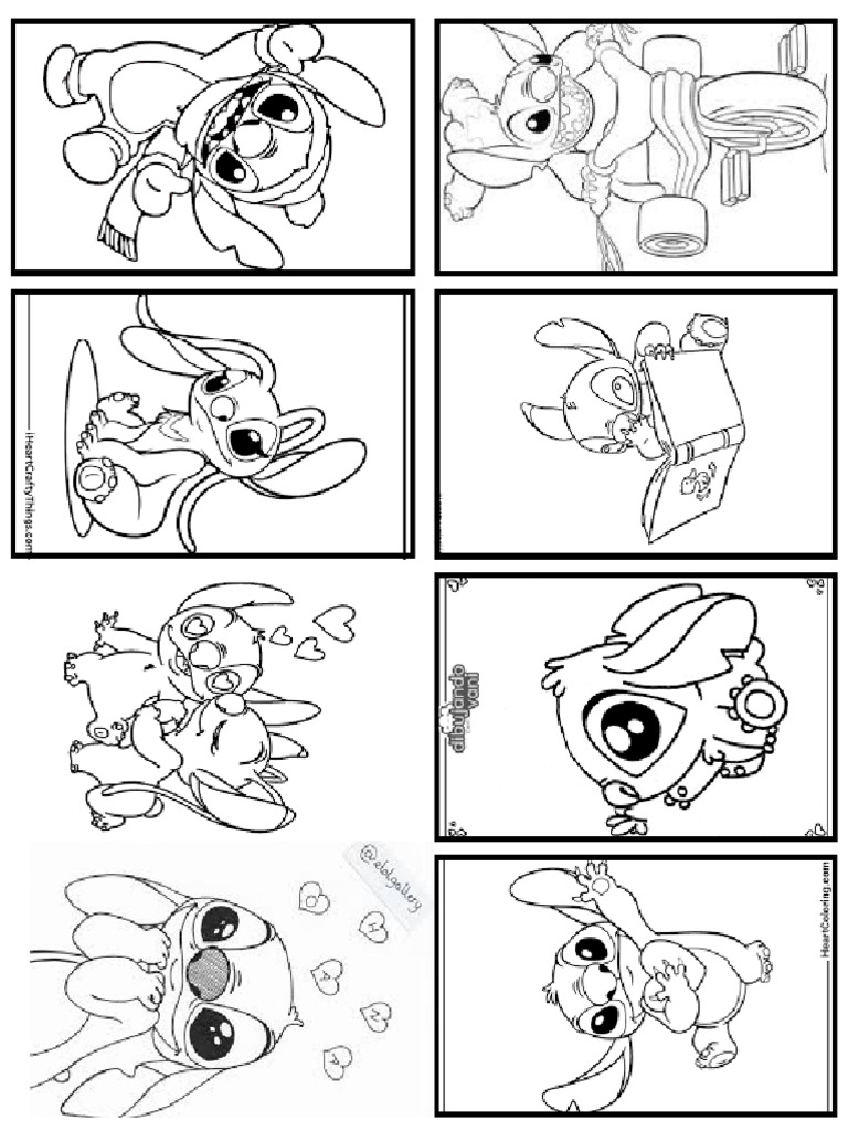 Copia de Plantilla Gratis Libritos Mini para Colorear Stich | PDF