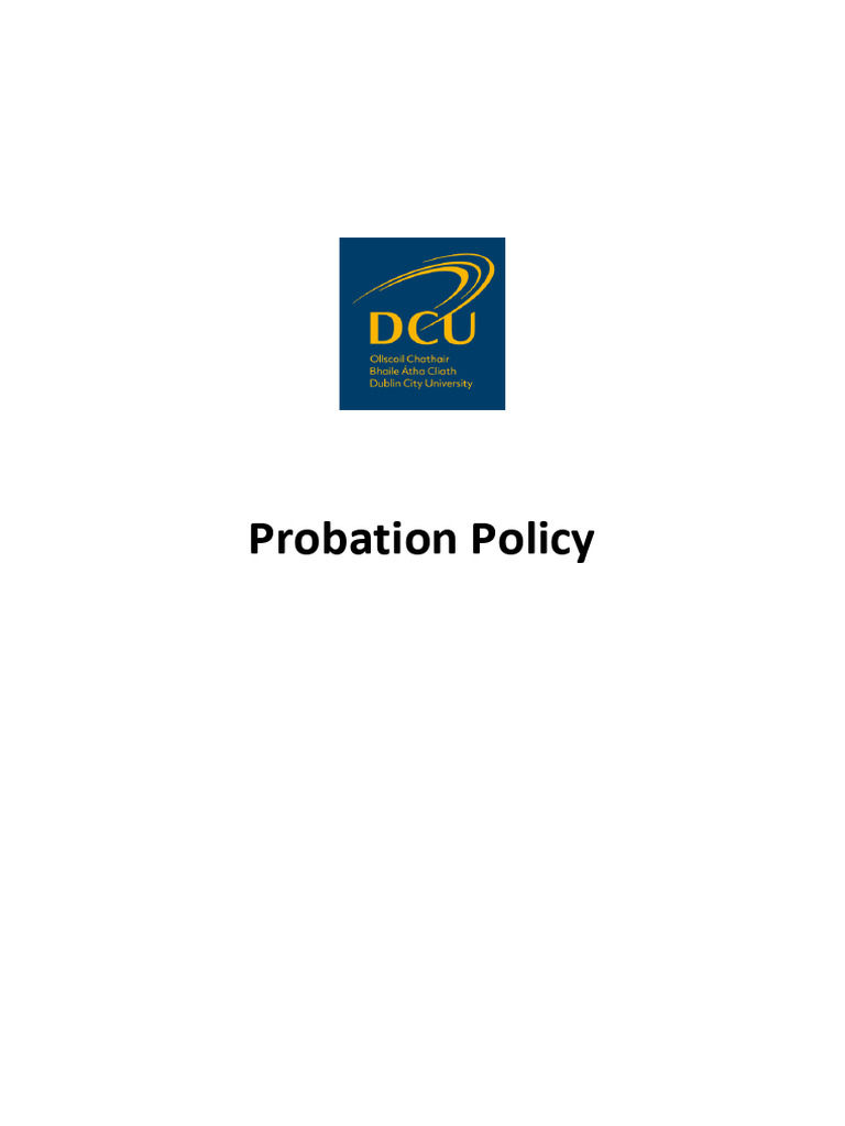 89-Probation Policy v2.0 | PDF | Probation | Employment