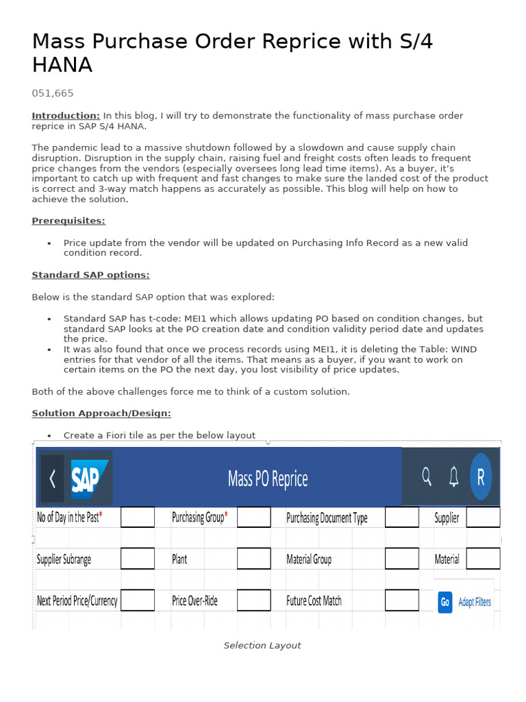 Bulk Repricing for Mass Purchase Orders | PDF | Prices | Business