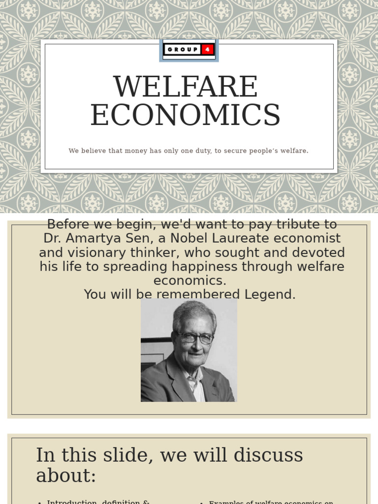 Welfare-Economics: A Conceptual Framework | PDF | Economics | Welfare ...