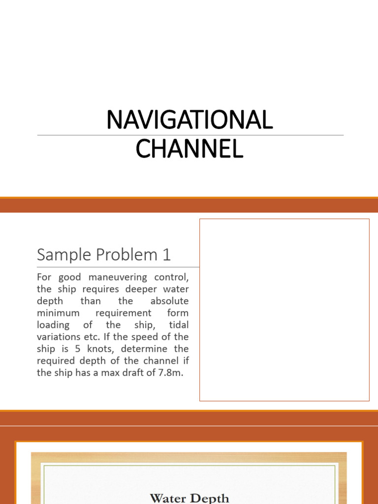 NAVIGATIONAL CHANNEL | PDF | Ships | Shipping