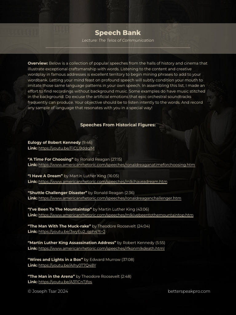 BetterSpeak Speech Bank | PDF