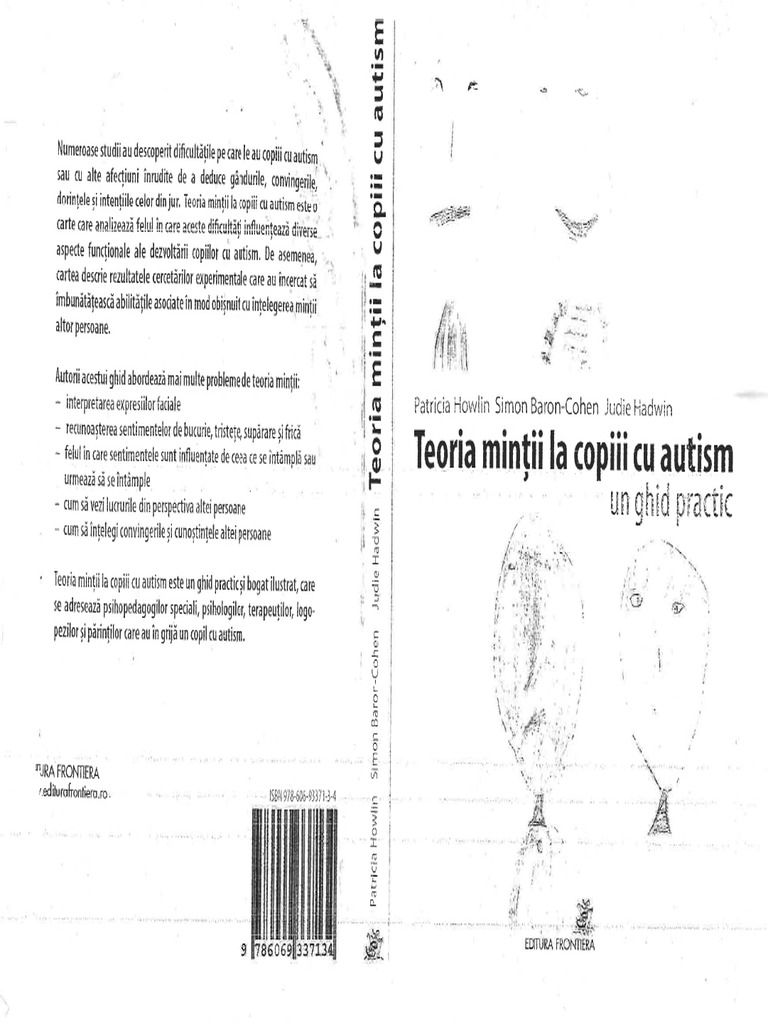 Patricia Howlin& - Teoria mintii la copiii cu autism | PDF