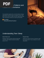 Sleep Hygiene Teen Handout | PDF | Sleep | Adolescence