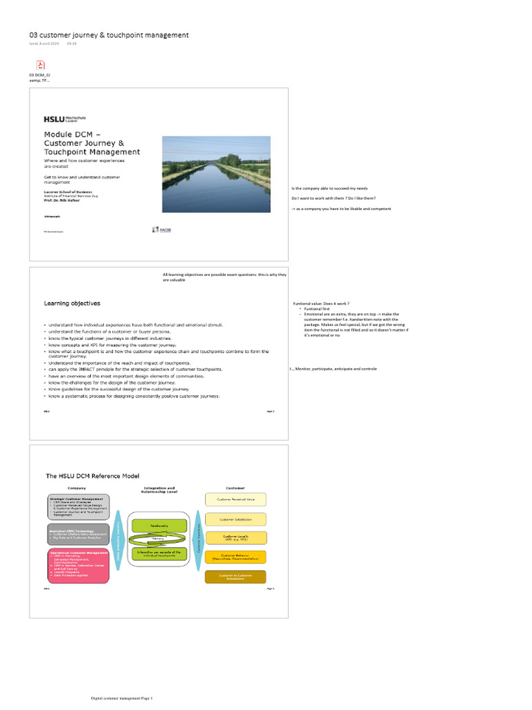 Customer Journey & Touchpoint Management | PDF | Customer Relationship ...