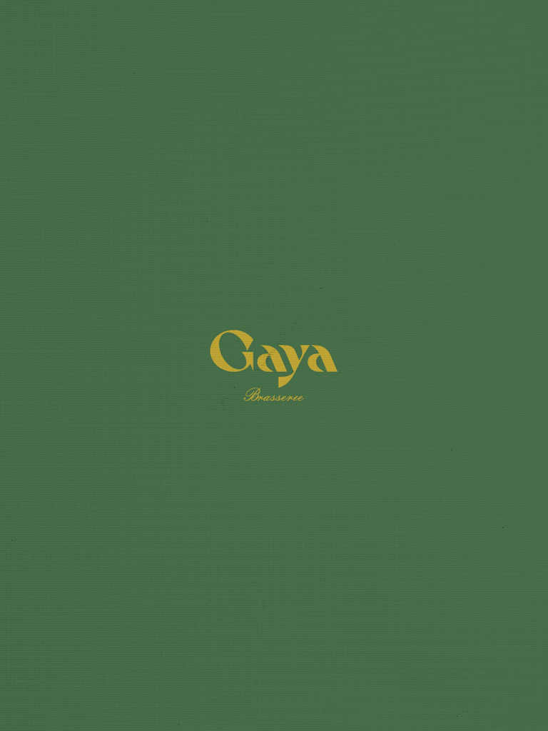 Gaya Brasserie Menu Overview | PDF | Sauce | Cuisine