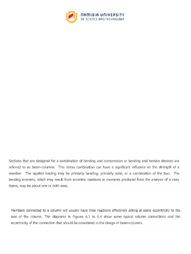 7 Beam Column Design Pdf Beam Structure Bending