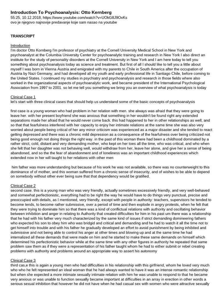 Introduction To Psychoanalysis | PDF | Psychoanalysis | Id